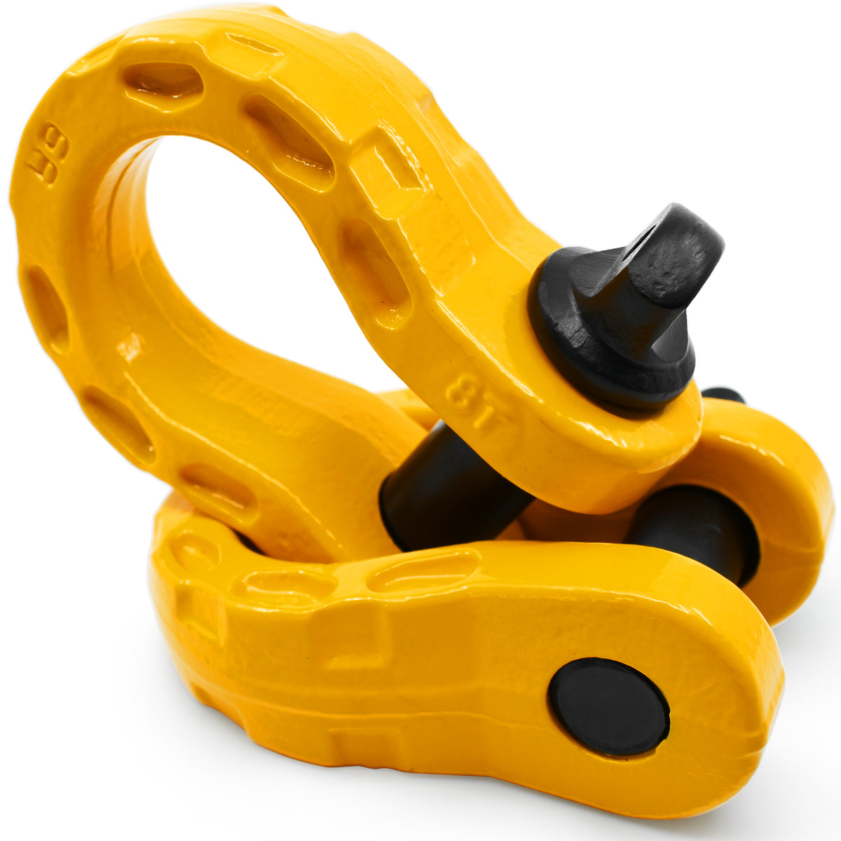 Mega Shackles ® - Yellow (2PK) | Forged Carbon Steel | 68,000 lbs MBS ...
