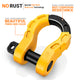Mega Shackles ® - Yellow (2PK) | Forged Carbon Steel | 68,000 lbs MBS ...
